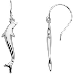 Sterling Silver Dolphin Earrings - Ocean Offerings