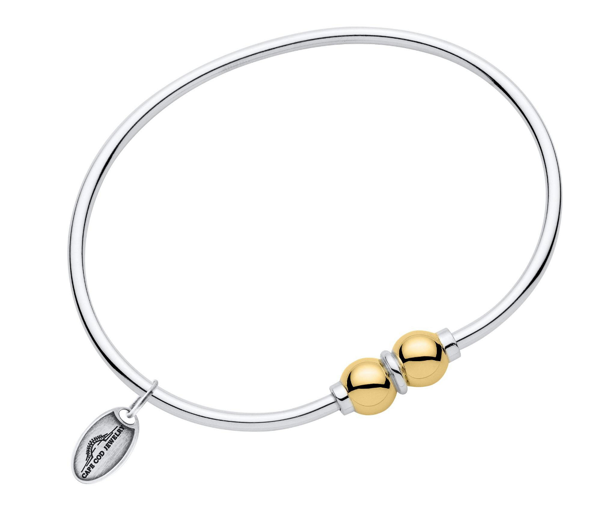 LeStage Cape Cod Sterling & 14K Yellow Gold Double Ball Bracelet