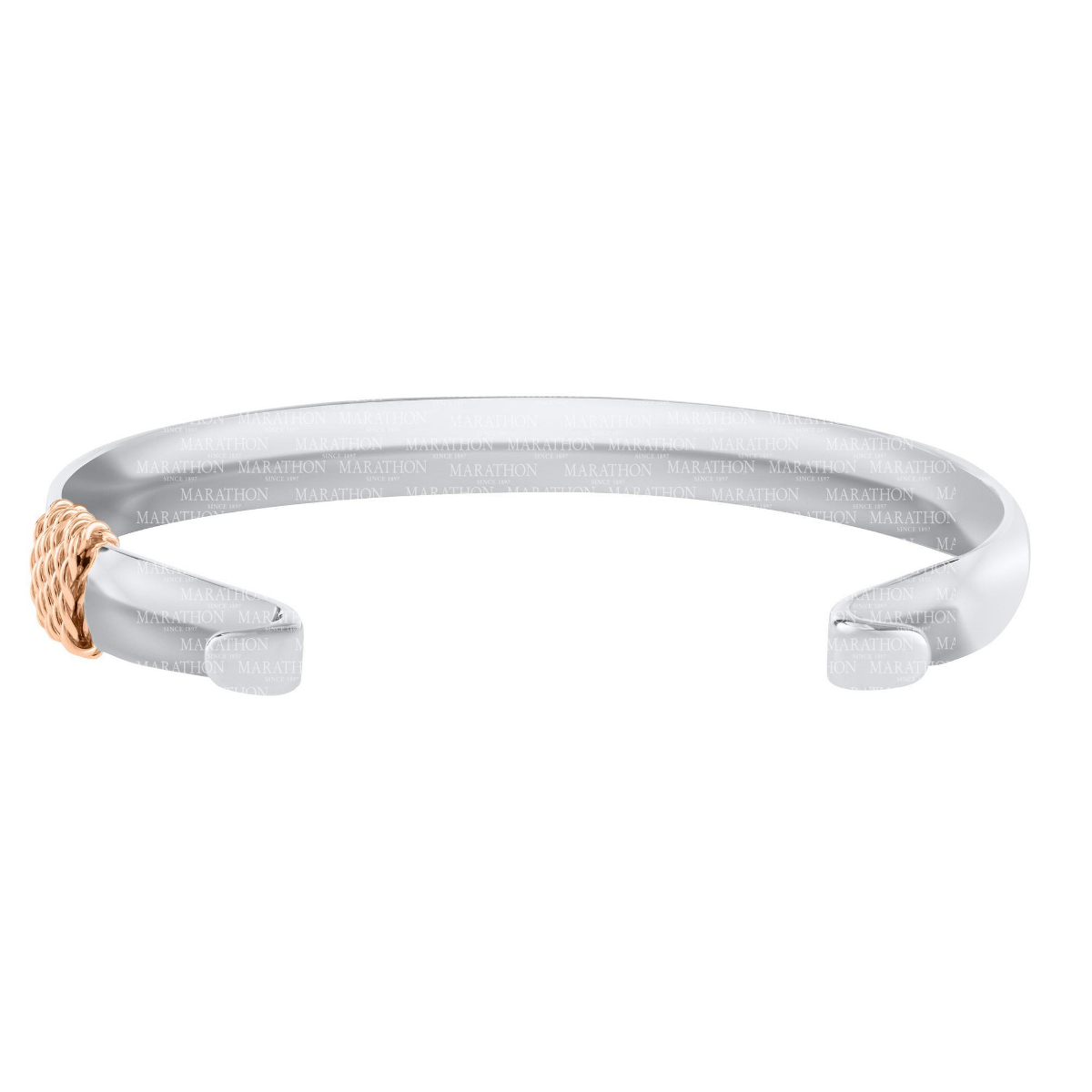 LeStage Wide Convertible Bracelet with Rose Gold Wrap