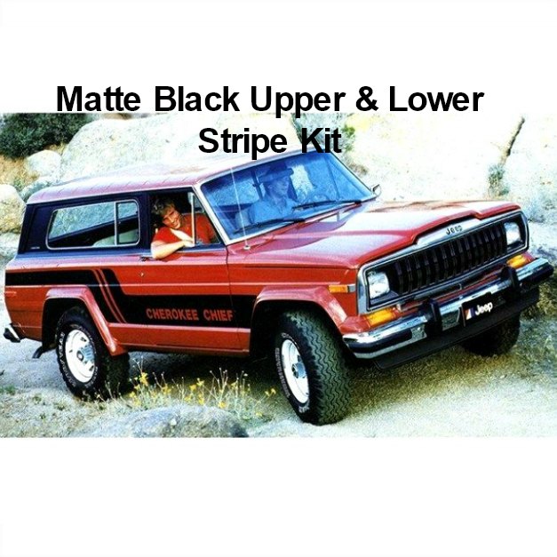 FSJ Jeep Part 8183JCCMB Decal Set 1981-1983 Cherokee Chief SJ Matte ...