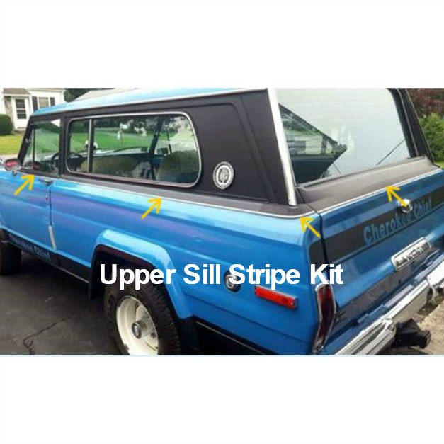 FSJ Jeep Part 7578JCC-2MB Decal Set 1975-1978 Cherokee Chief SJ Matte ...