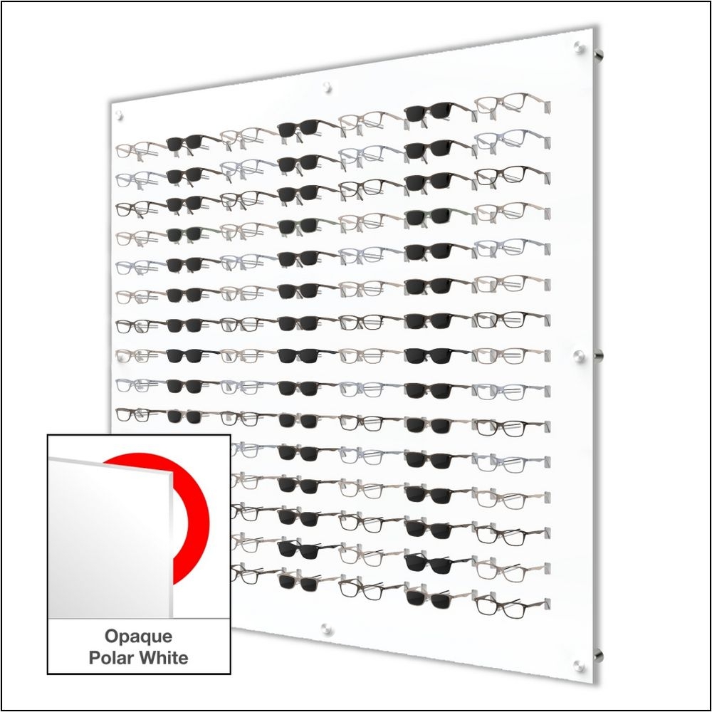 DW31-105F Open Wall mount Acrylic Optical Frame Display with Hardware ...