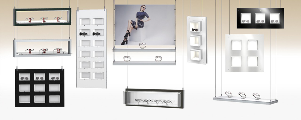 Hanging presentation elements - Optical Frame Display