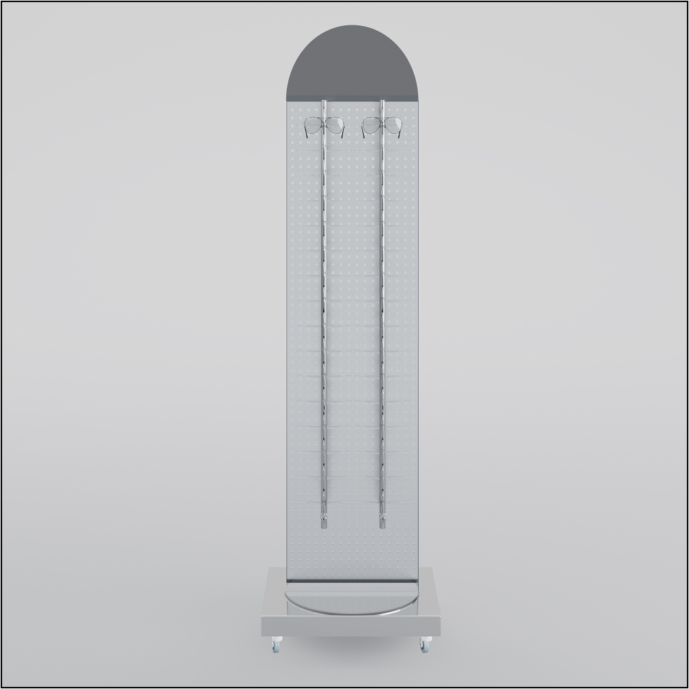 Locking Rotating Two-Sided Optical Frame Floor Display on Locking ...