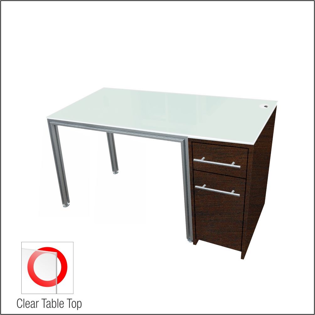 Optical Dispensing Table With Aluminum Structure, Walnut-Laminated ...