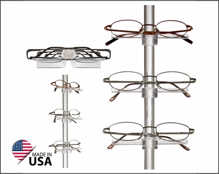 Custom acrylic eyewear rods from Framedisplays.com