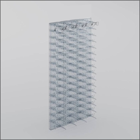 Wallmount Eyewear Displays - Designed For Department Stores