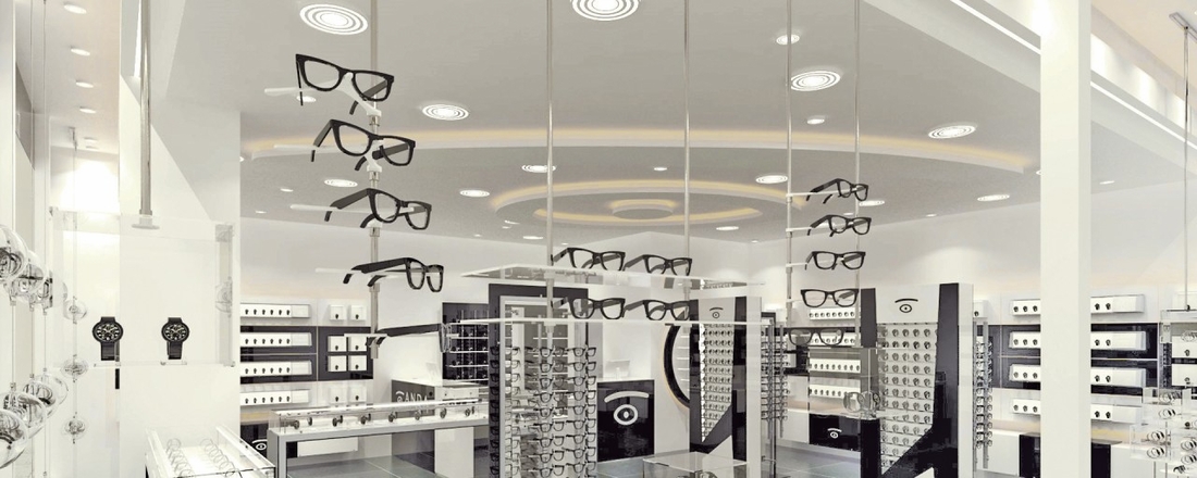 Shop window Optical Frame Display systems