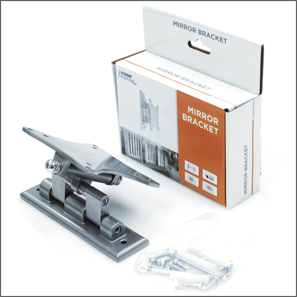 Swiveling mirror bracket