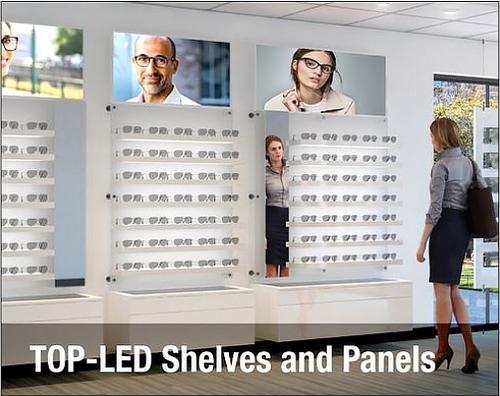 Wall Mount Optical Displays and Optical Frame Displays from ...