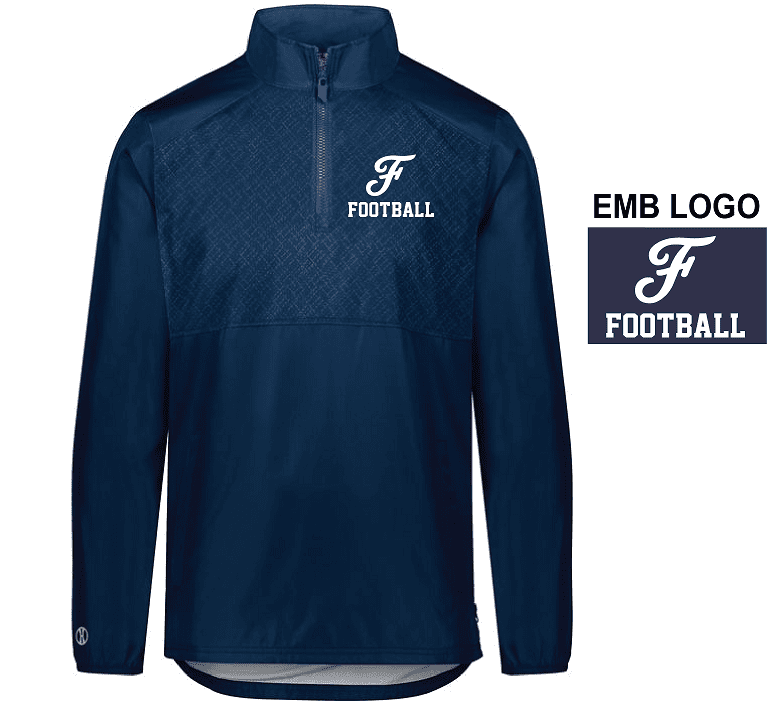 1/4 ZIP PULLOVER JACKET - EMB LOGO