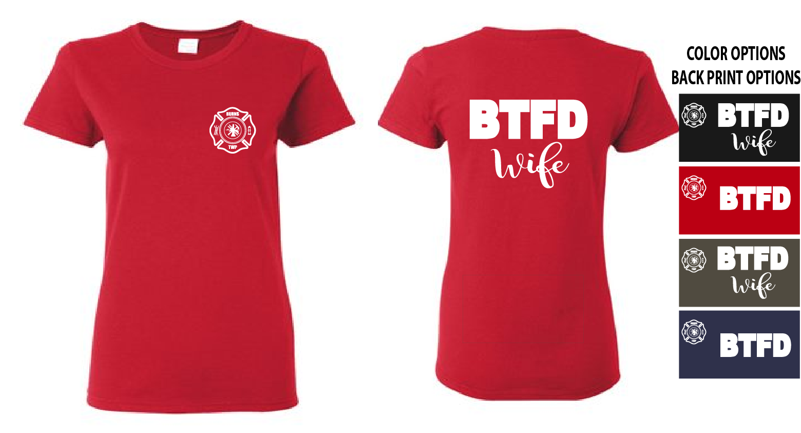 BTFD WOMEN'S CUT T-SHIRT