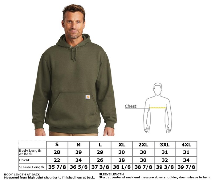 CARHARTT MID-WEIGHT HOODED SWEATSHIRT