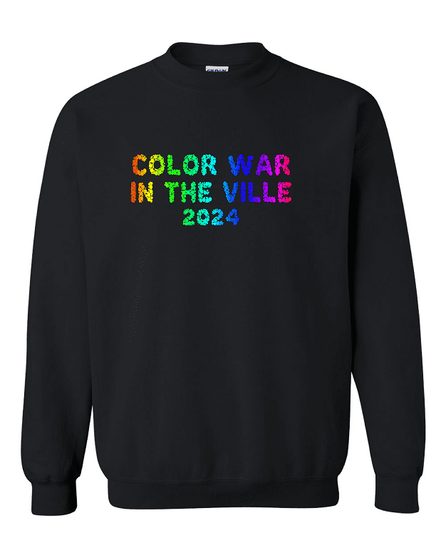 COLOR WAR CREW NECK SWEATSHIRT - ADULT & YOUTH