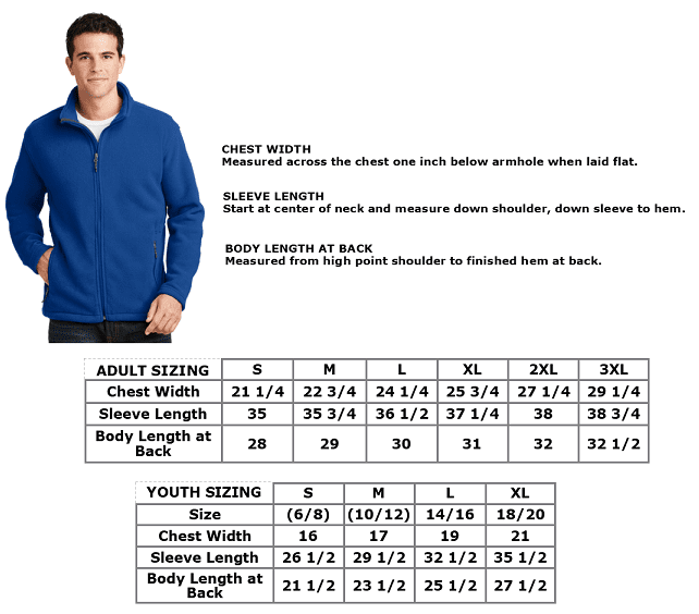 FULL ZIP FLEECE JACKET - MEN'S