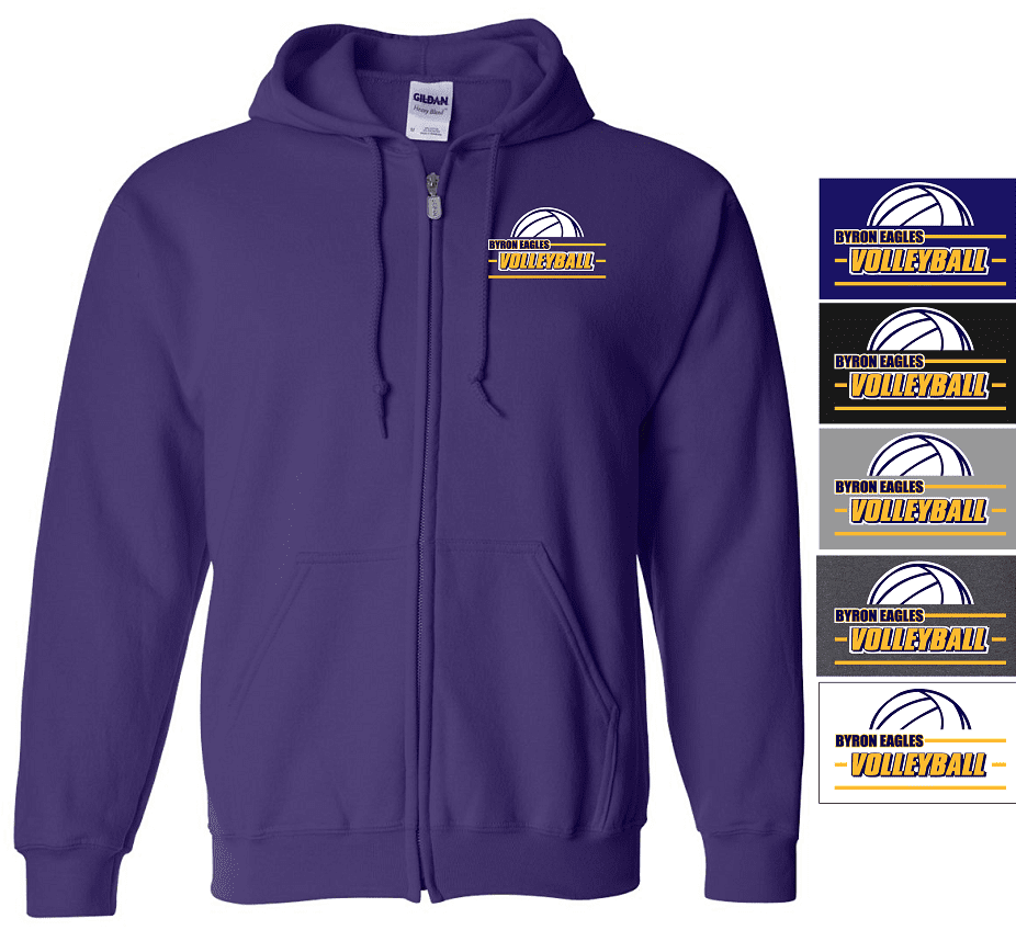 FULL ZIP HOODED SWEATSHIRT