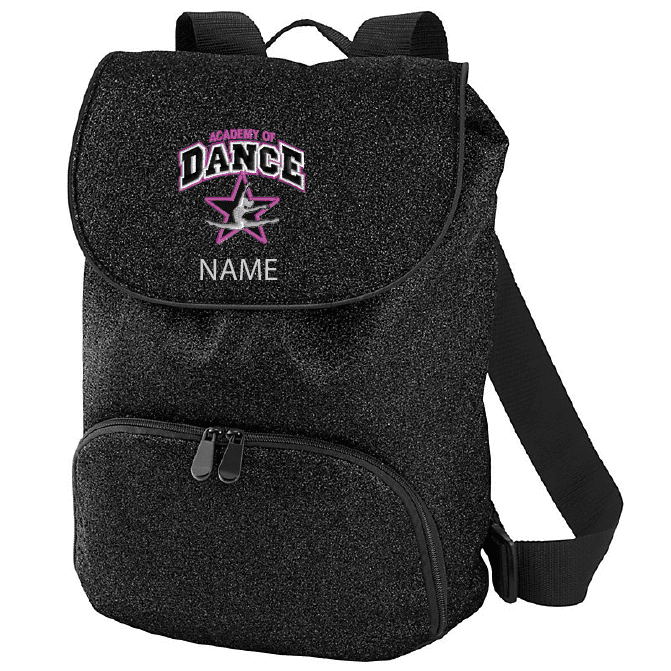 GLITTER BACK PACK - EMB LOGO & NAME