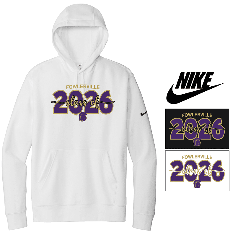 NIKE COTTON/POLY HOODED SWEATSHIRT