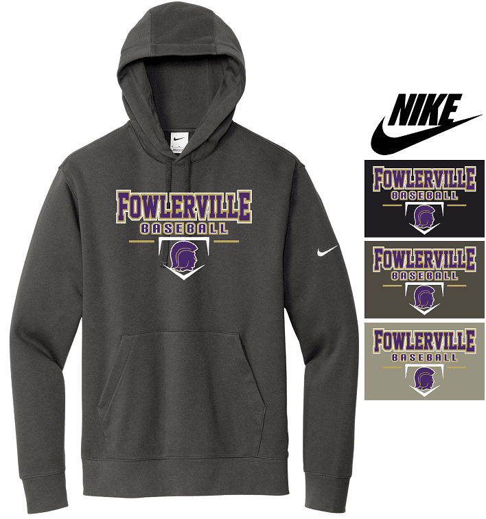 NIKE COTTON/POLY HOODED SWEATSHIRT