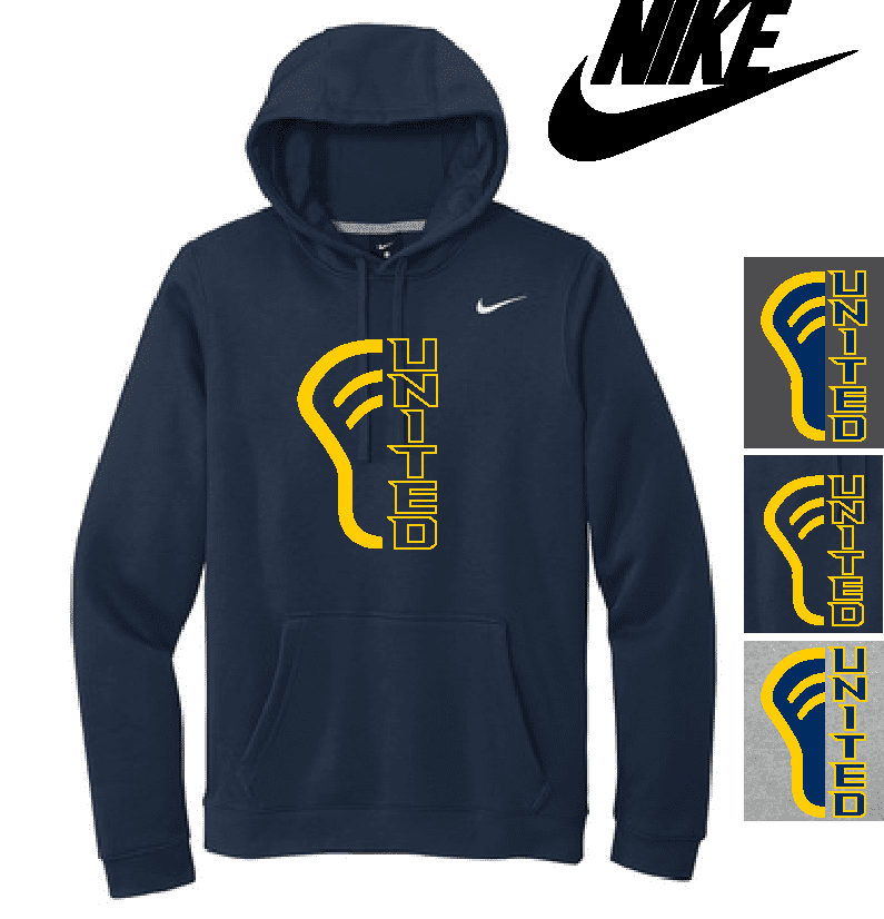 NIKE COTTON/POLY HOODED SWEATSHIRT