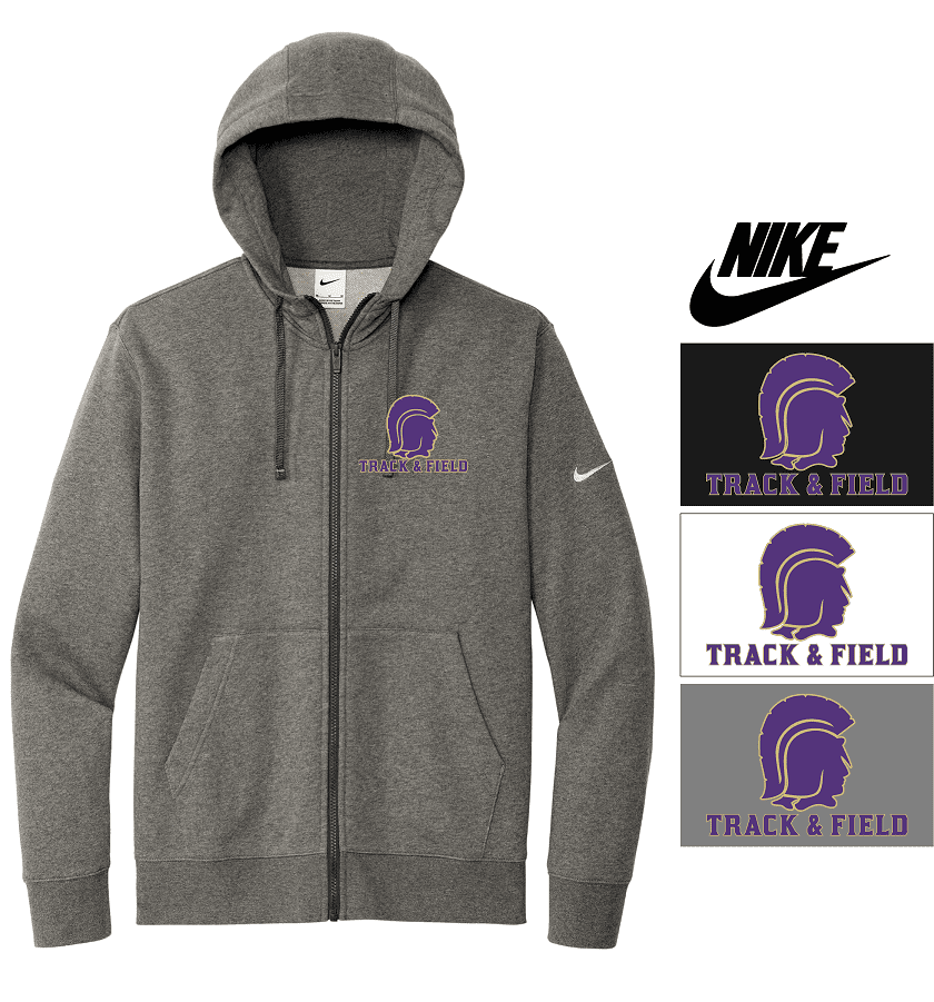 NIKE FULL ZIP HOODED SWEATSHIRT