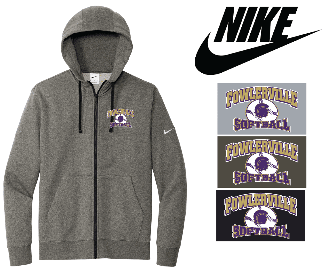 NIKE FULL ZIP HOODED SWEATSHIRT