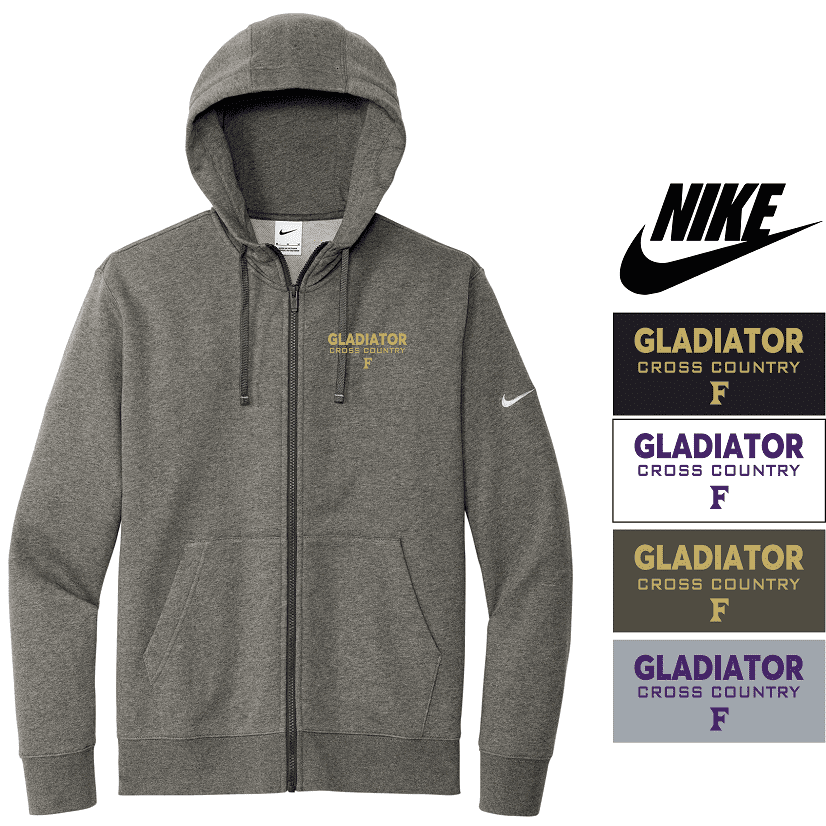 NIKE FULL ZIP HOODED SWEATSHIRT