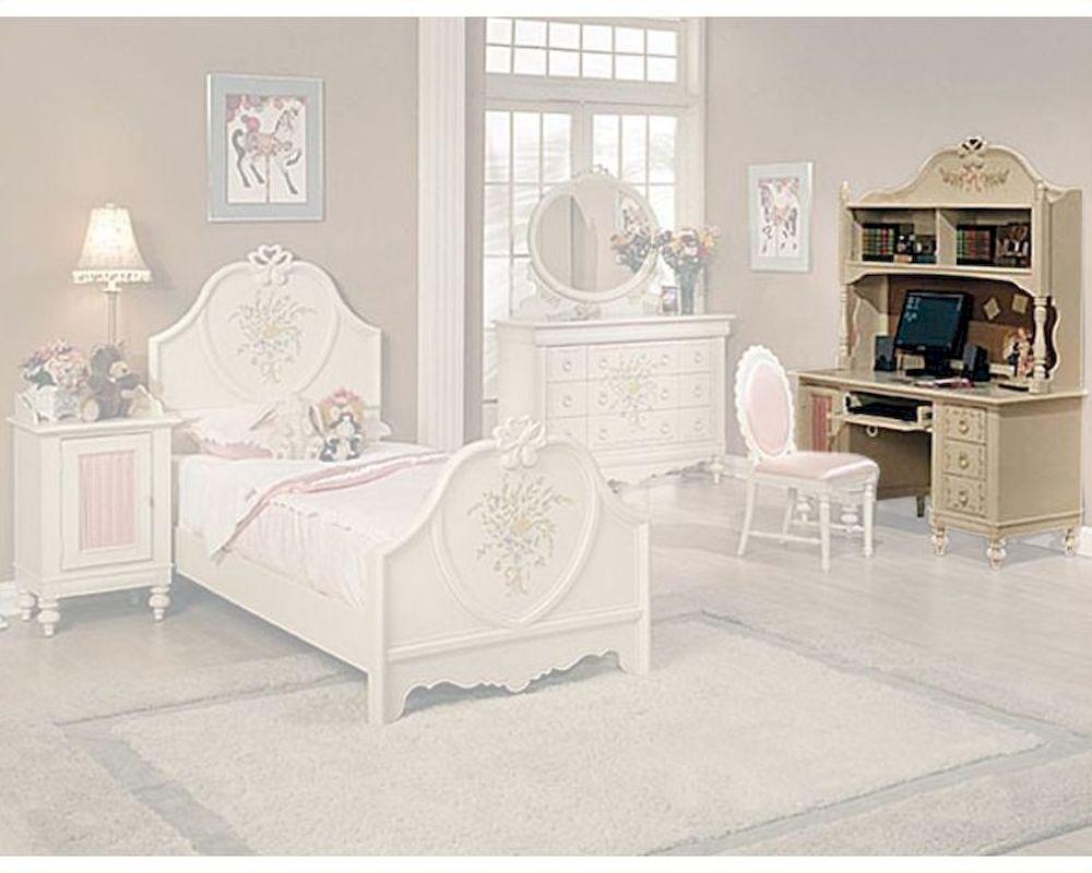 Acme Furniture Student Desk with Hutch in Cream AC02191-2