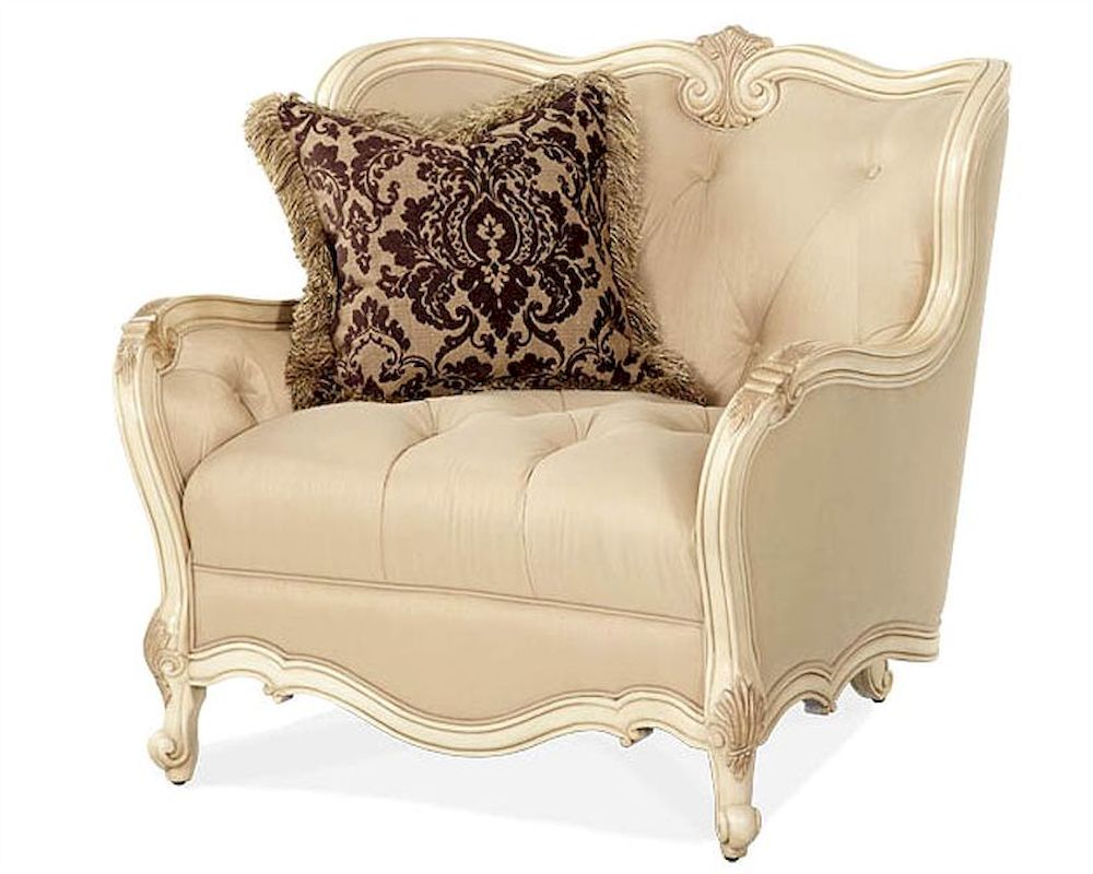 AICO Chair and a Half Lavelle in Blanc AI-54838-CHPGN-04