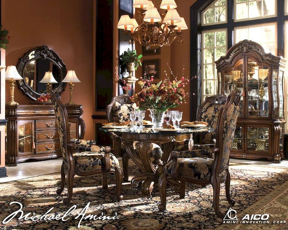 AICO Dinette Set Oppulente in Sienna Spice AI-67001-52s