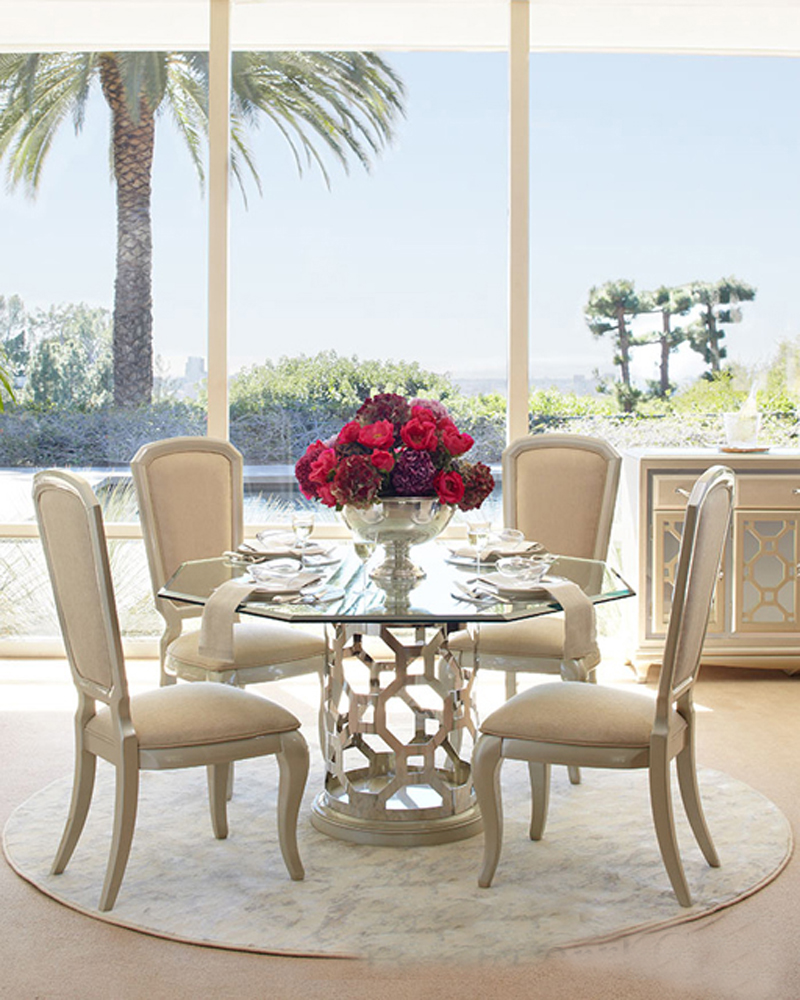 AICO After Eight Round Octogonal Dining Set AI-19001-08Set