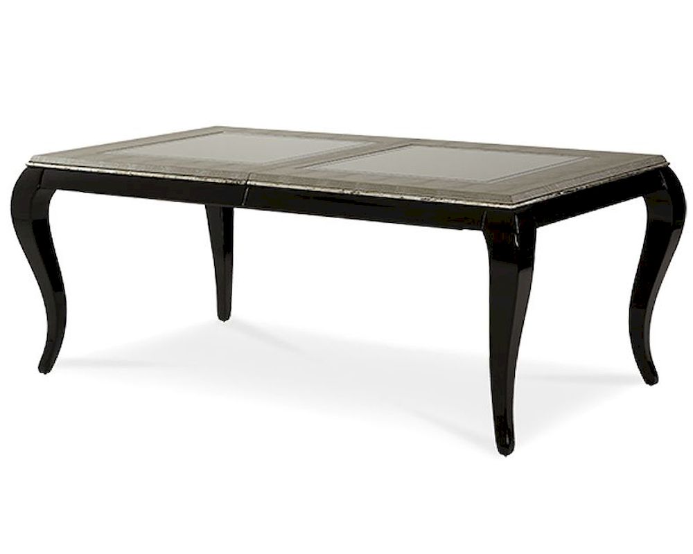 AICO After Eight Rectangular Dining Table in Titanium AI-19000-16