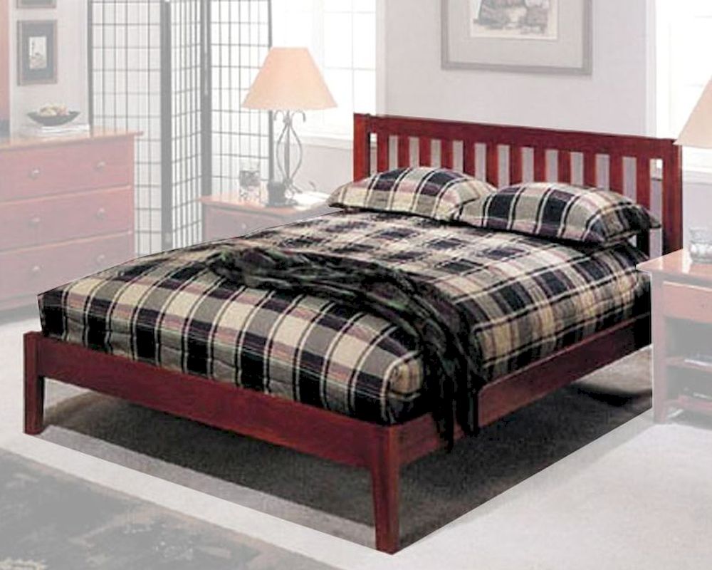 Alpine Platform Bed in Light Cherry Portola ALPB-01BED