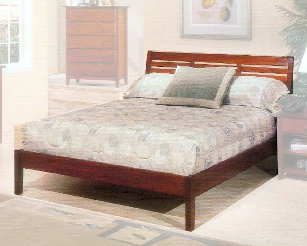 Alpine Platform Bed in Light Cherry Portola ALPB-11BED