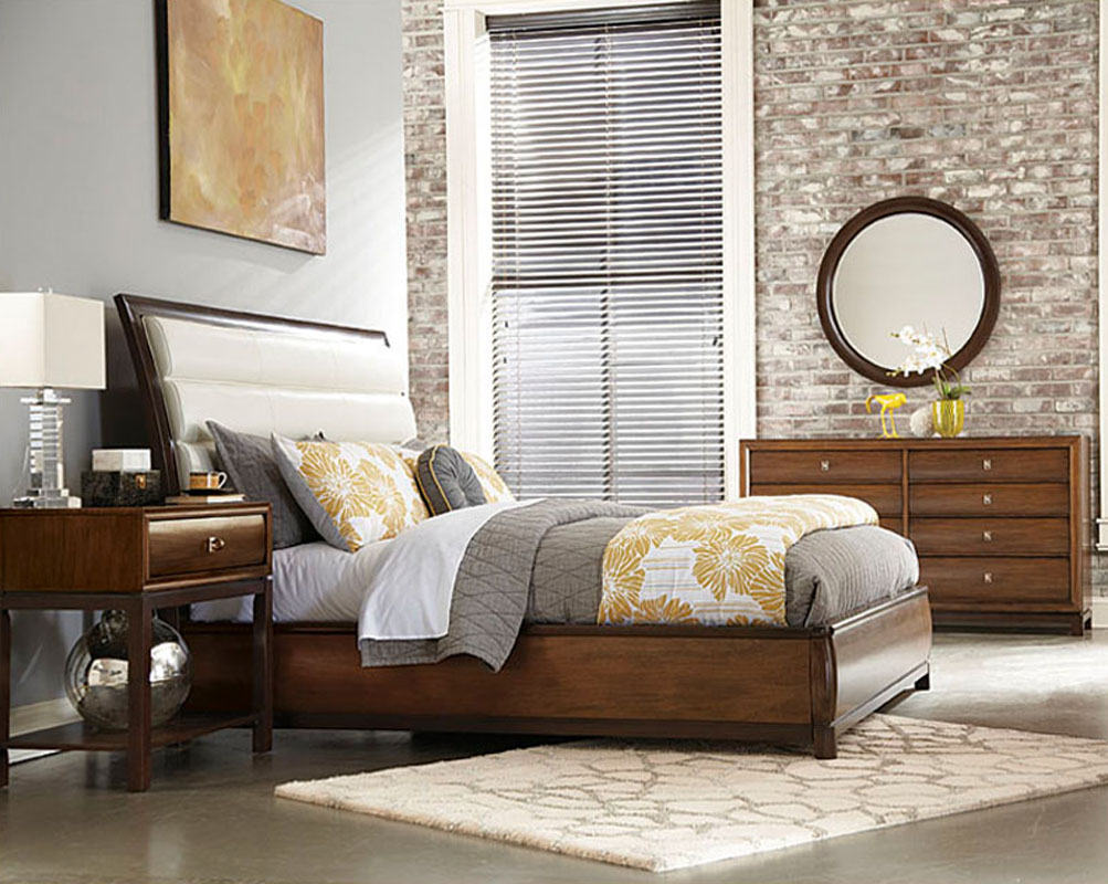 American Drew Bedroom Set with Upholstered Bed Miramar AD-218-304SET