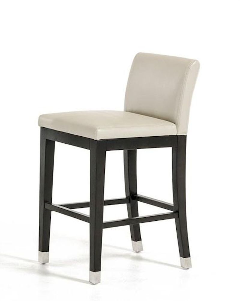 Beige Leatherette Bar Stool in Contemporary Style 44D8158VG-C