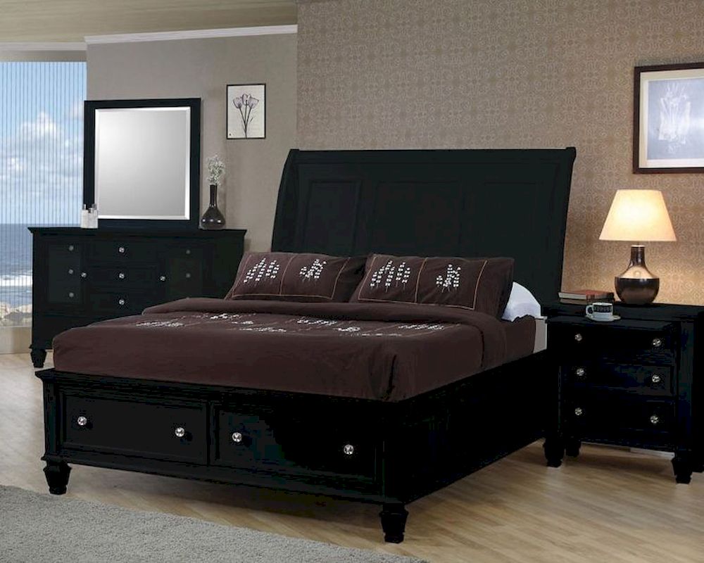 Coaster Sandy Beach Bedroom Set Black CO-201329Set