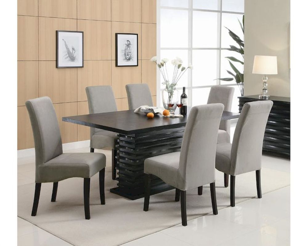 Coaster Stanton Dining Set w/ Grey Chairs CO-102061GR-Set