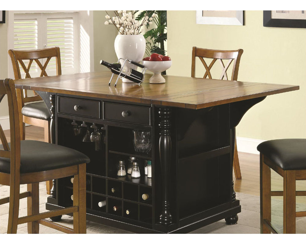 Coaster Two-Tone Kitchen Island Kitchen CArts CO-102270-71