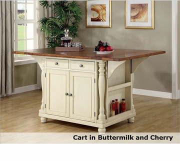 Coaster Two-Tone Kitchen Island Kitchen CArts CO-102270-71