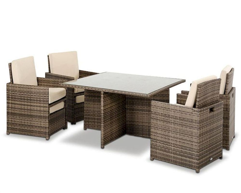 Contemporary Square Compact Patio Set 44P223-SET