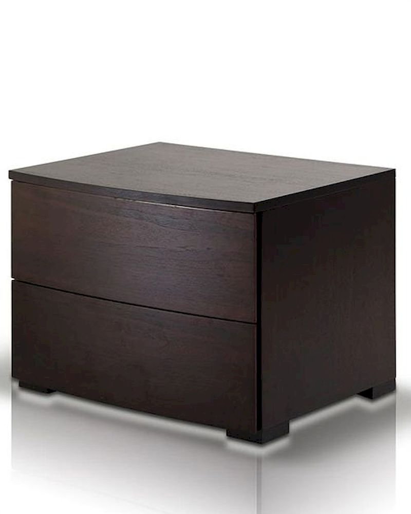 Contemporary Wenge Nightstand 44B209NS