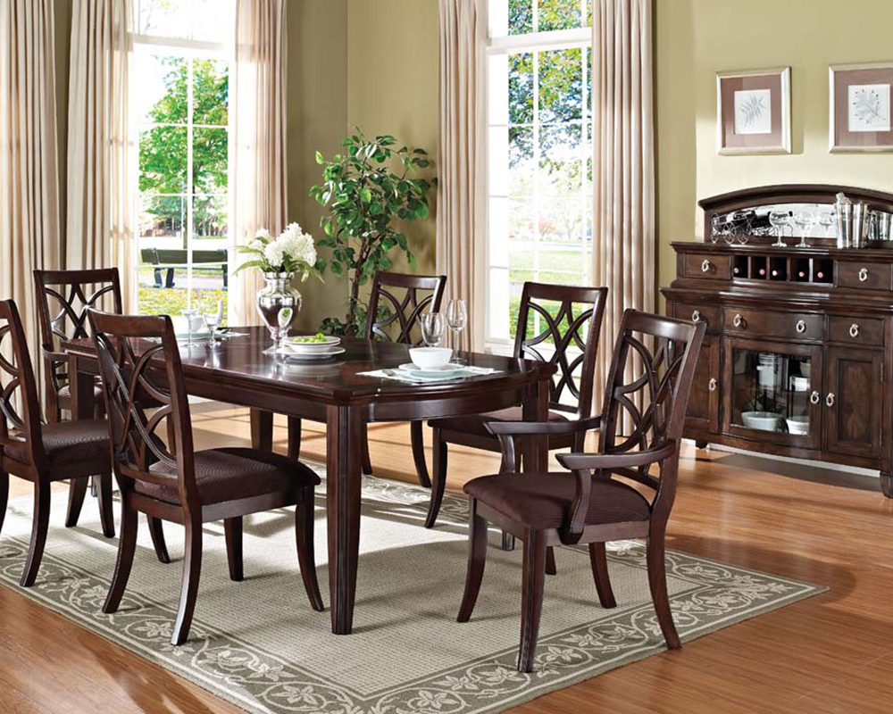 Dark Walnut Dining Set Keenan by Acme Furniture AC60255SET