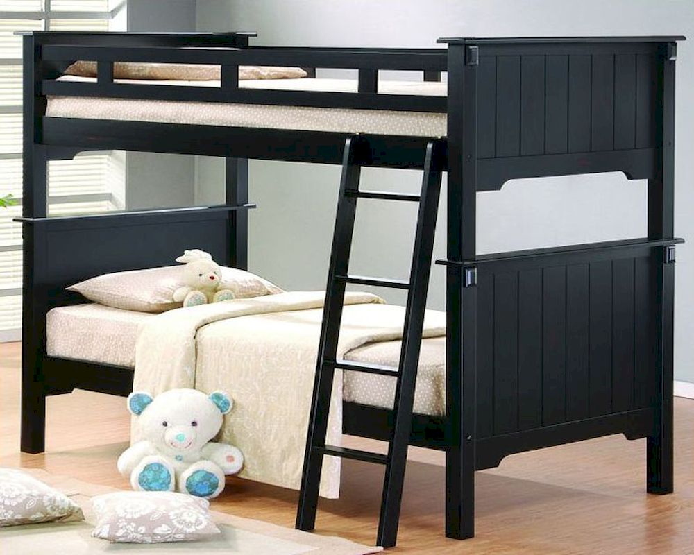Homelegance Bunk Bed in Black Pottery EL-B875-1