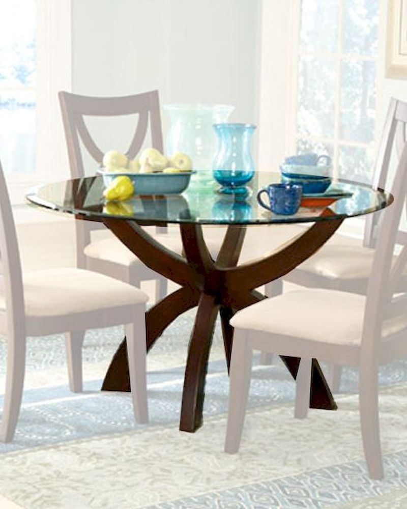 Homelegance Glass Top Round Dining Table Stardust EL-5312