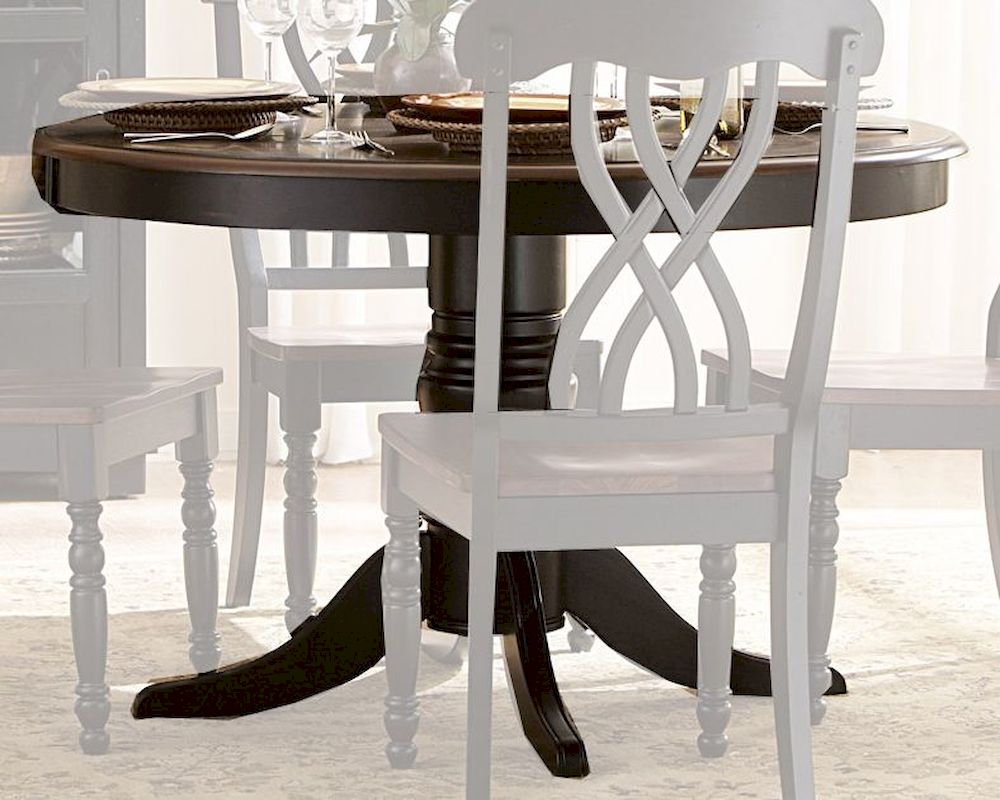 Homelegance Round Dining Table Ohana in 2-Tone Finish EL1393BK-48