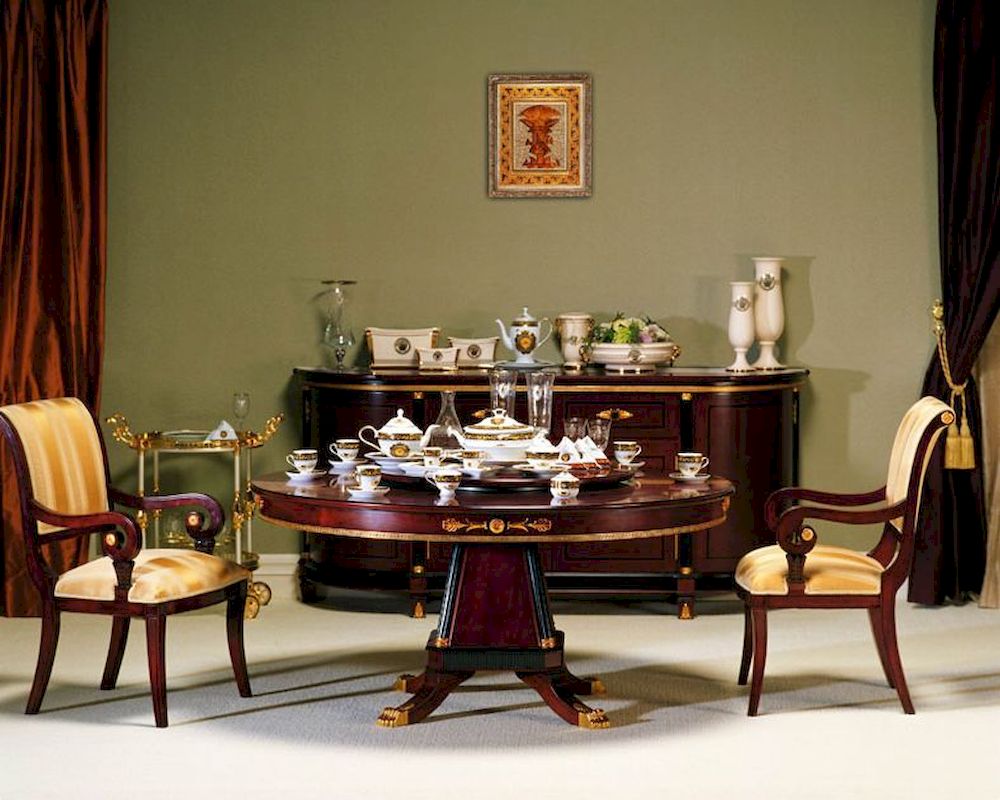 Infinity Furniture Dining Set w/ Round Table Gigasso INGI-81205SET