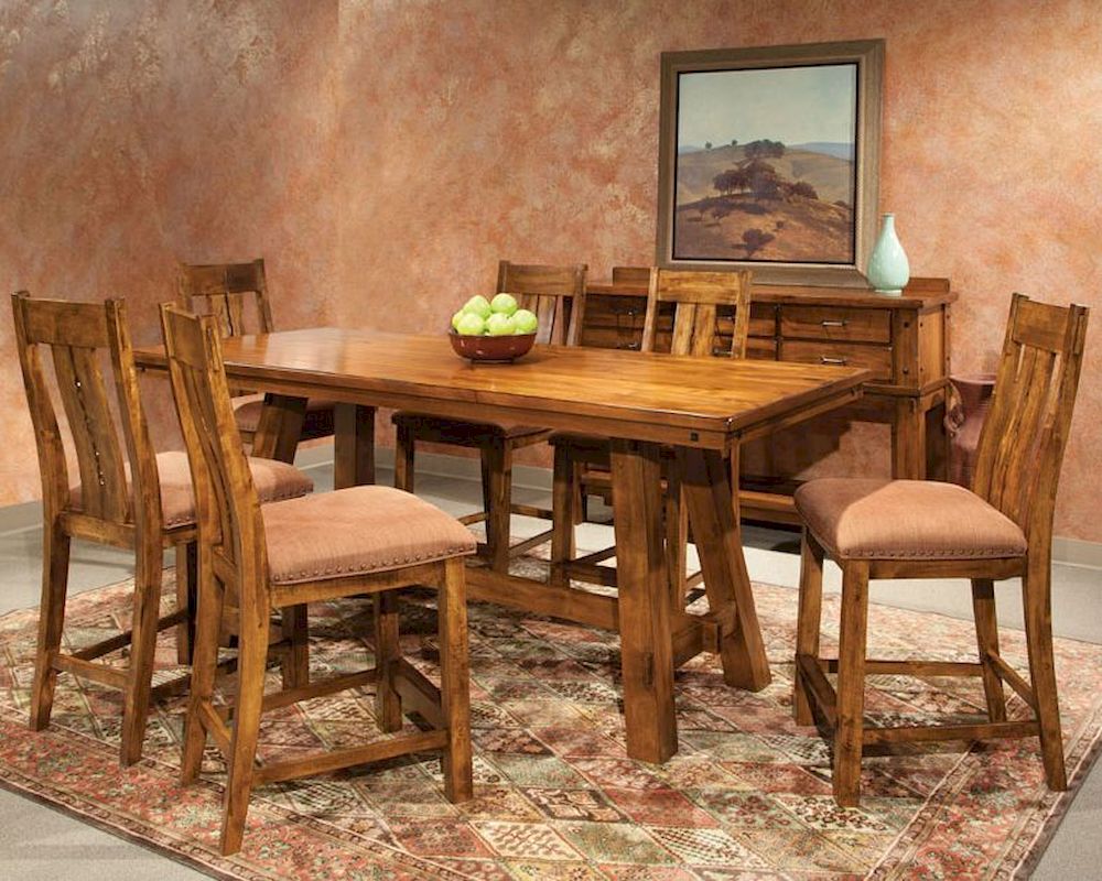 Intercon Counter Height Dining Set Timberline IN-TL-TA-3684G-SAD-SET
