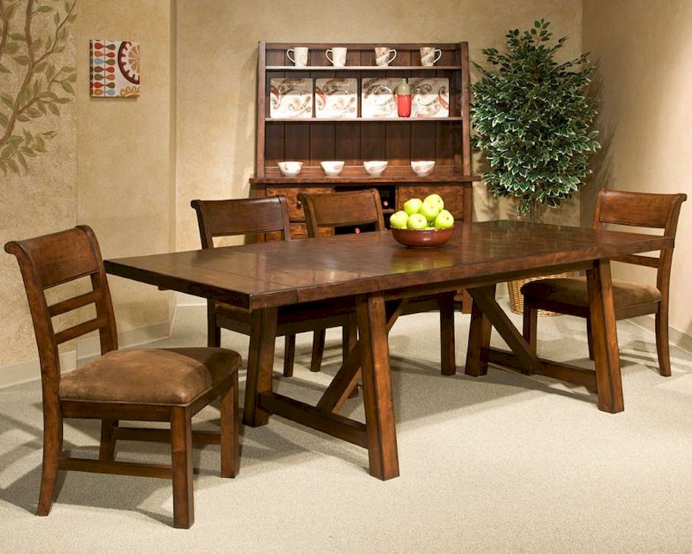Intercon Dining Room Set Bench Creek IN-BK-TA-40104-RPN-SET