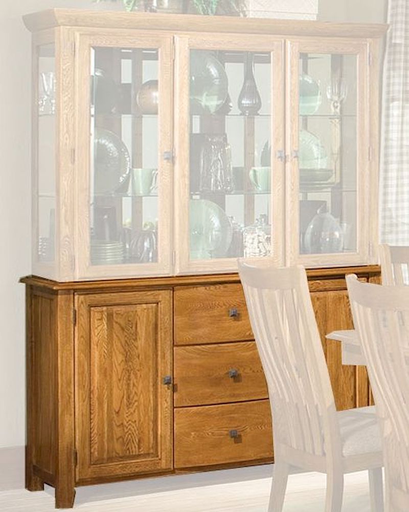 Intercon Solid Oak Buffet Highland Park INHP6034